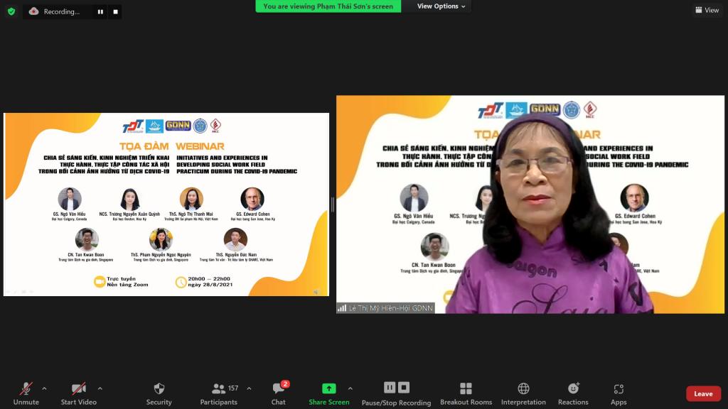 “Discussion on sharing Initiatives, Experiences in Implementing Social Work practices and ...